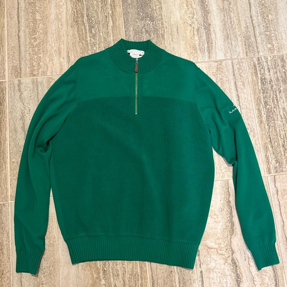 Martin | Sweaters | Nwot Martin Golf 4 Zip Wind Sweater Green Small ...